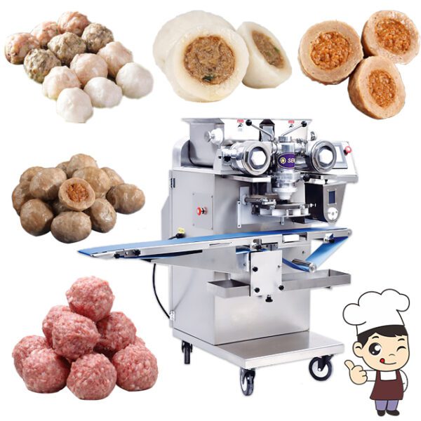 SY-800 Automatic meat ball fish ball encrusting machine - Seny Machine